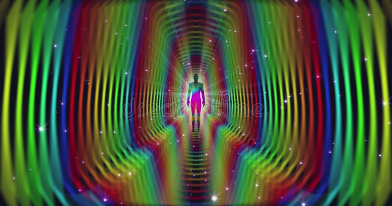 A Looped 3D Animation of the Enlightenment of the Multi-colored Energy ...