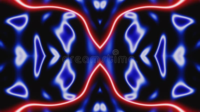 Abstract Red and Blue Led Neon Vj Loop Animation Stock Video - Video of ...