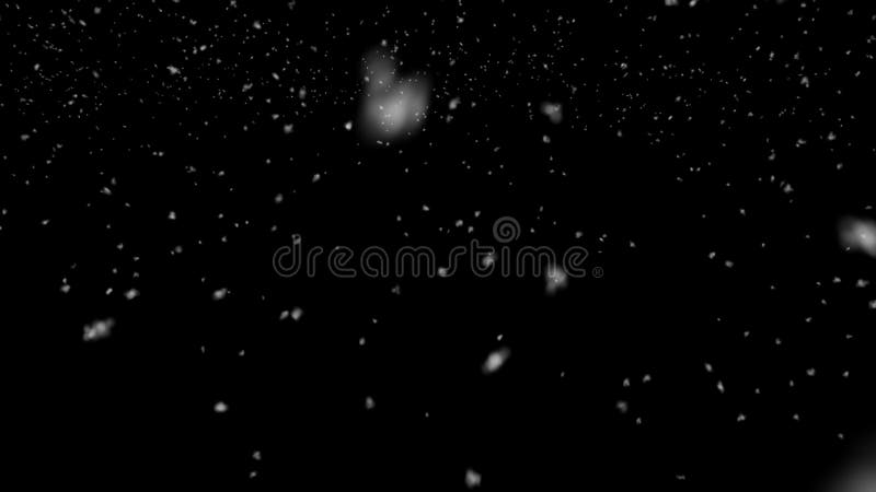Realistic Falling Snowflakes Background Loop Stock Footage - Video of ...