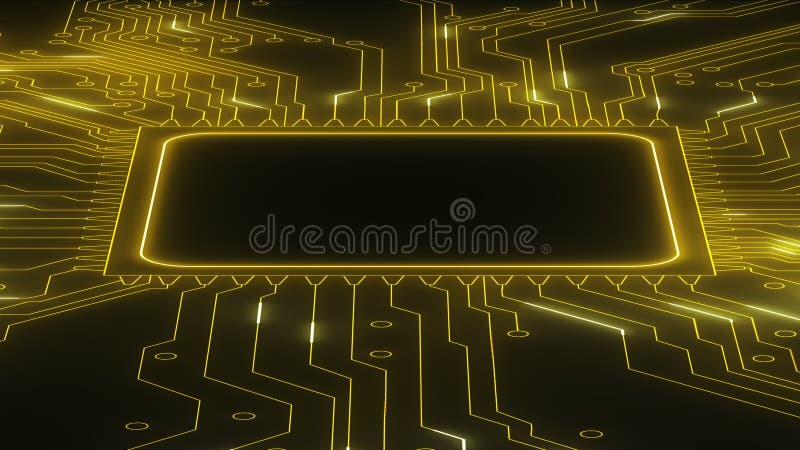 Looped Seamless Animation of Information Flows on an Electronic Board ...