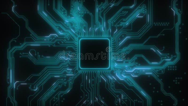 Looped Seamless Animation of Information Flows on an Electronic Board ...