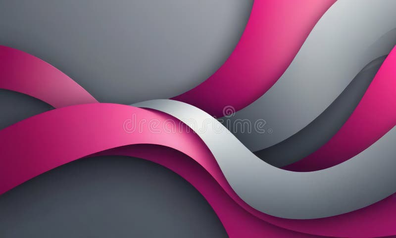 Looped Shapes in Gray Magenta Stock Photo - Image of pattern ...