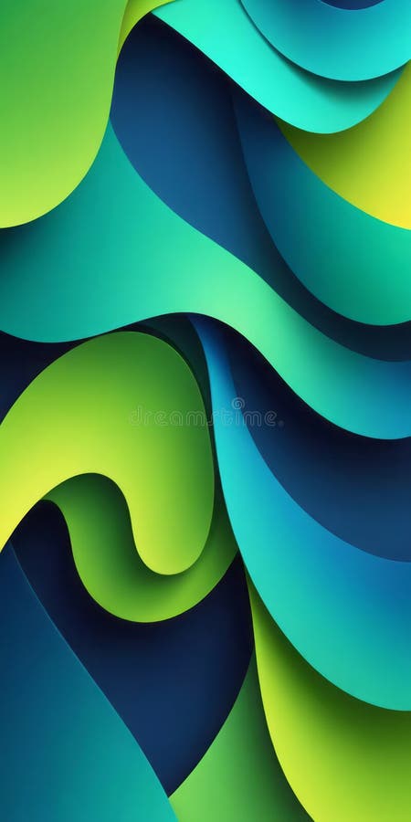 Looped Shapes in Lime and Blue Stock Photo - Image of shapes, concept ...