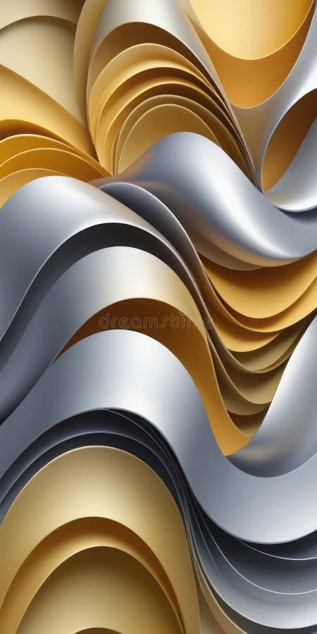 Looped Shapes in Silver and Silk Stock Image - Image of silver, looped ...