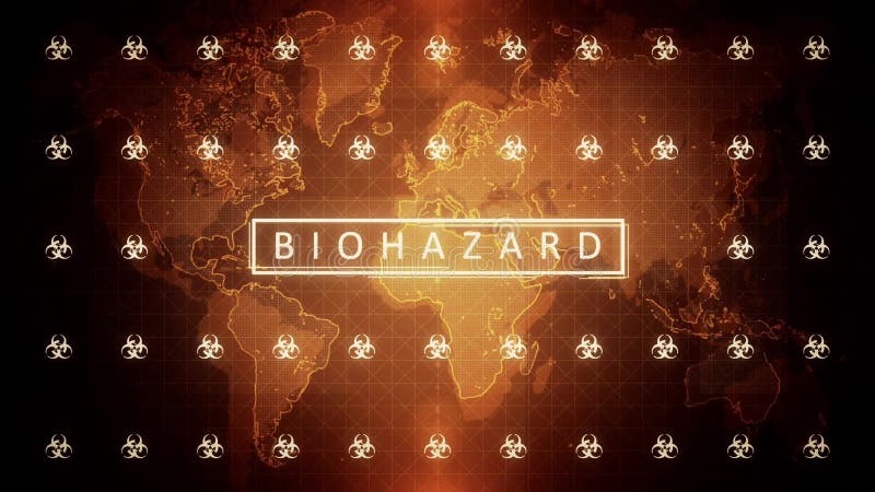 Looped Video of a Global Problem of Biohazard. Stock Footage - Video of ...