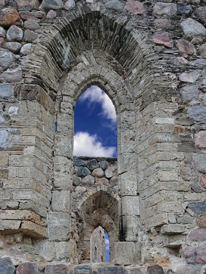 Loophole. stock image. Image of sector, medieval, latvia - 7770549