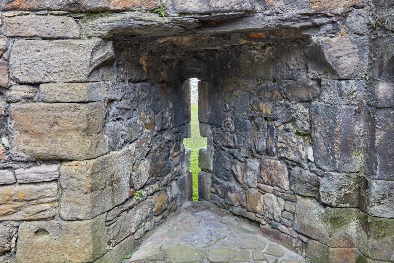 Loophole in Castle Close-up. Cyprus Paphos Stock Photo - Image of ...