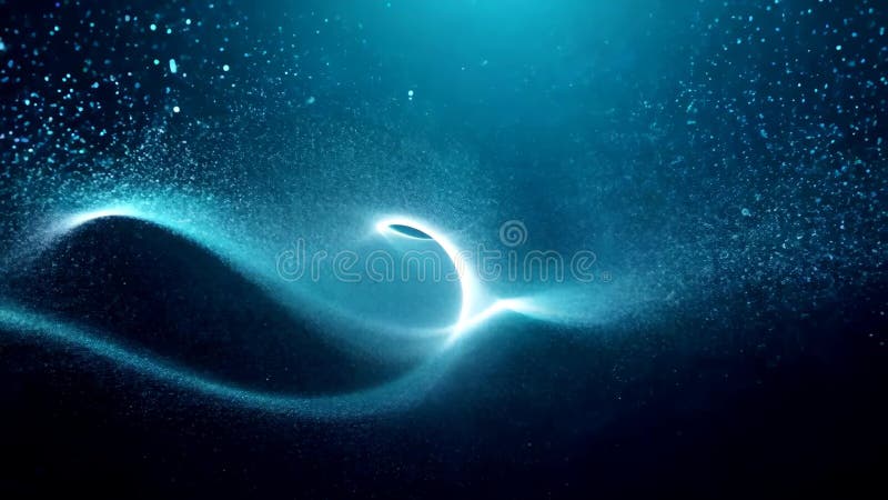 Abstract Blue Particle Swirl Animation Background Loop Stock Footage ...