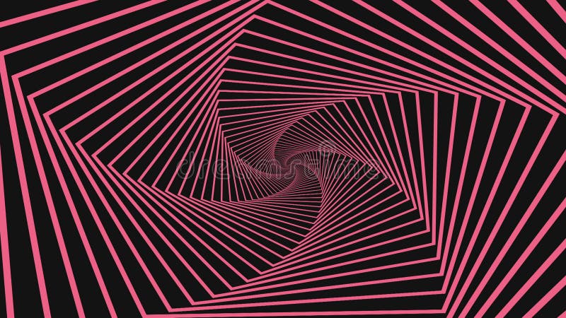 Looping Animation of Background Made of Lines Bending into Spiral ...