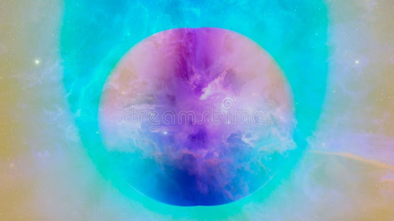 Looping Animation of Flying through Glowing Nebulae Clouds and Stars ...