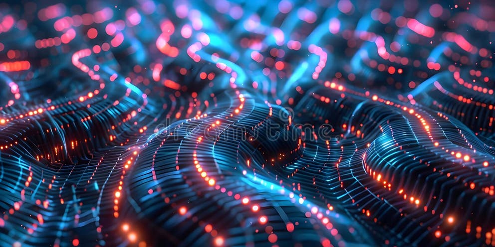 Looping Animation of Neural Network Concept with AI Chatbot and Deep Learning. Concept Neural ...