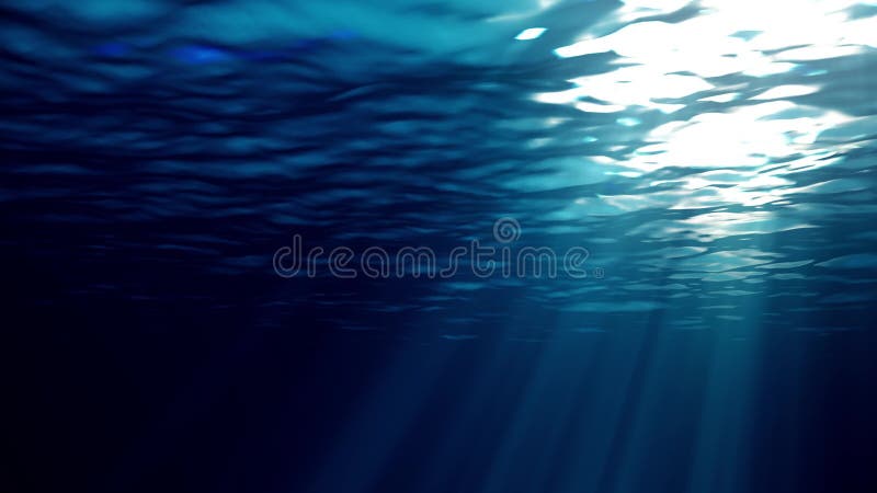 Ocean Waves from Underwater Looping Animation High Quality Light Rays ...
