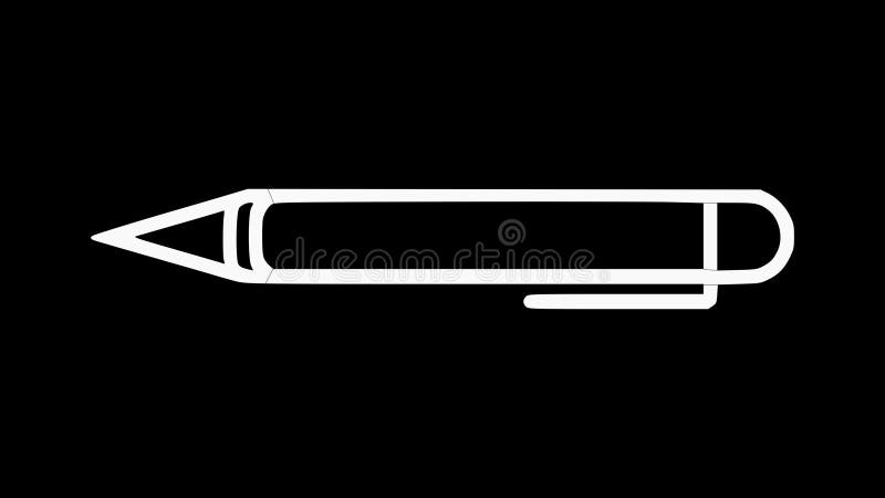 Animated Pen Icon – Writing & Creative Tool Symbol Stock Video - Video ...