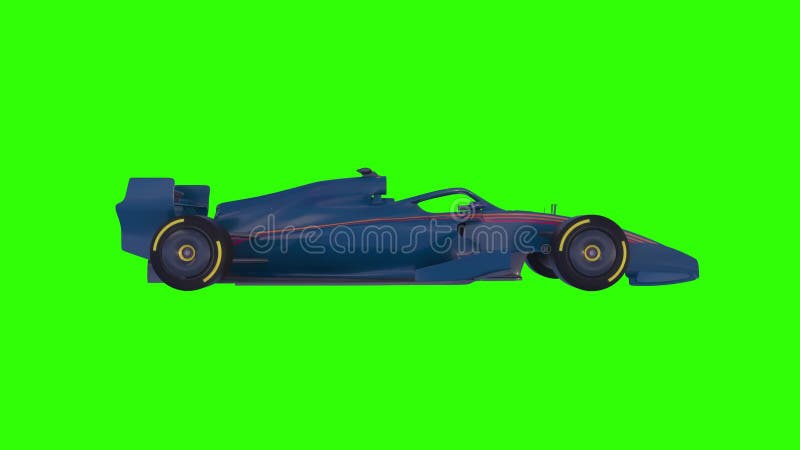 Looping Animation of Racing Car on Green Screen Stock Footage - Video ...
