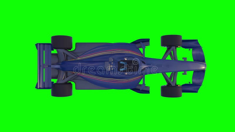 Looping Animation of Racing Car on Green Screen Stock Video - Video of ...