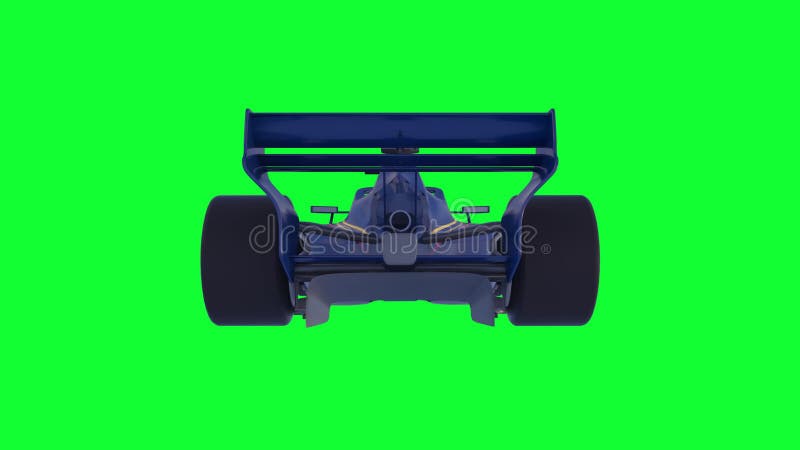 Looping Animation of Racing Car on Green Screen Stock Video - Video of ...