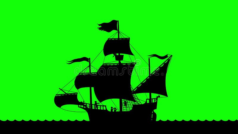 Ship sailing isolated stock footage. Video of sailing - 140138376