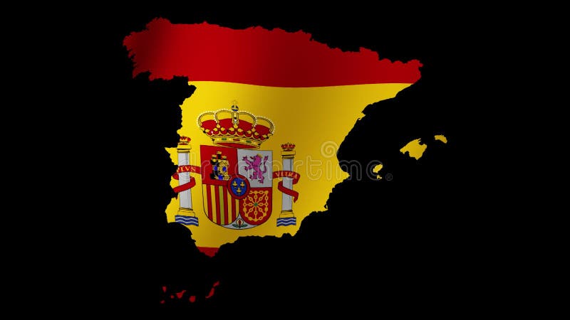 Looping Animation of the Togo Flag As a Map with a Transparent ...