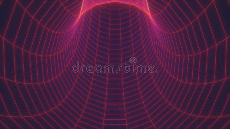 Looping Animation of a Tech Tunnel Stock Video - Video of animated ...