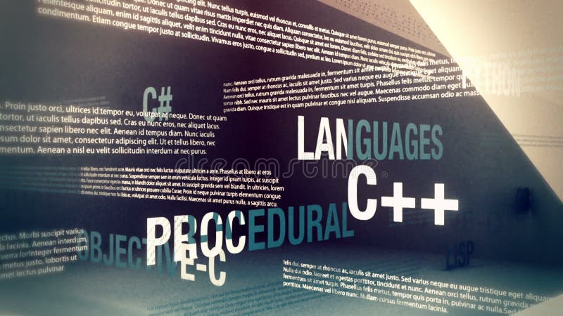 Programming Languages Related Words Loop Stock Footage Video Of Digital Script 263740988