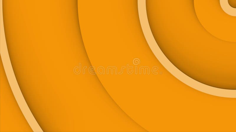 Looping Background Animation with Orange Concentric Circles Moving from ...