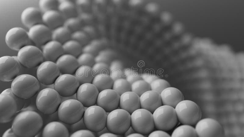 Looped 3D Animation of the Rotation of a Geometric Mobius Figure. Stock ...