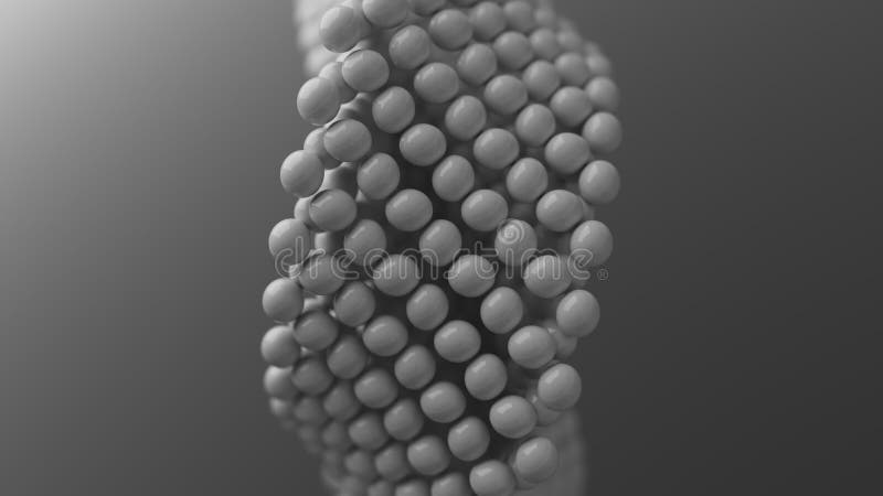 Looped 3D Animation of the Rotation of a Geometric Mobius Figure. Stock ...