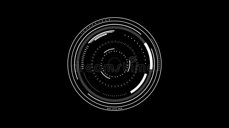 Circle Element.Shape Animation Loop.HUD Circle Seamless Animation ...