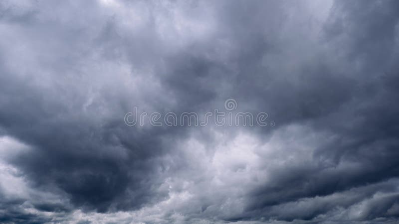 Looping Dense Grey Storm Clouds Moving Slowly Stock Footage - Video of ...