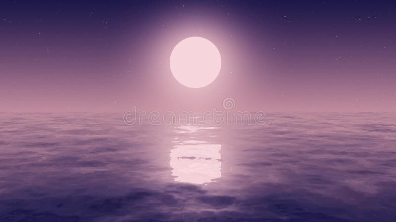 Looping Dreamy Ocean Sunset Animation Stock Footage - Video of sunset ...