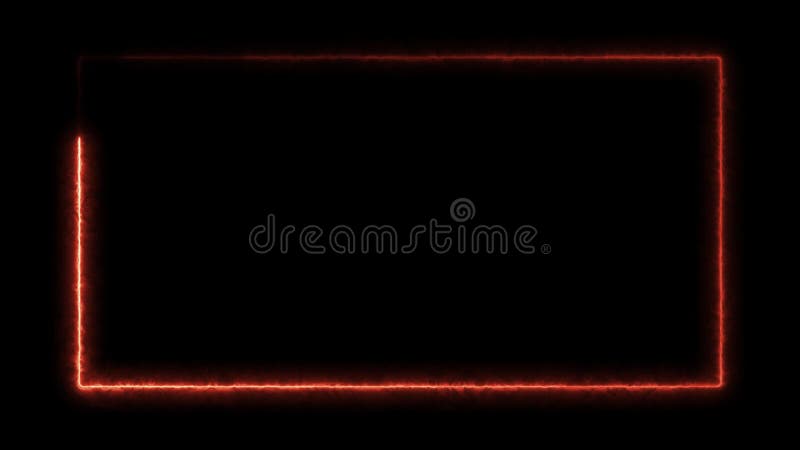 Looping Glowing Energy Neon Frame Stock Video - Video of energy ...