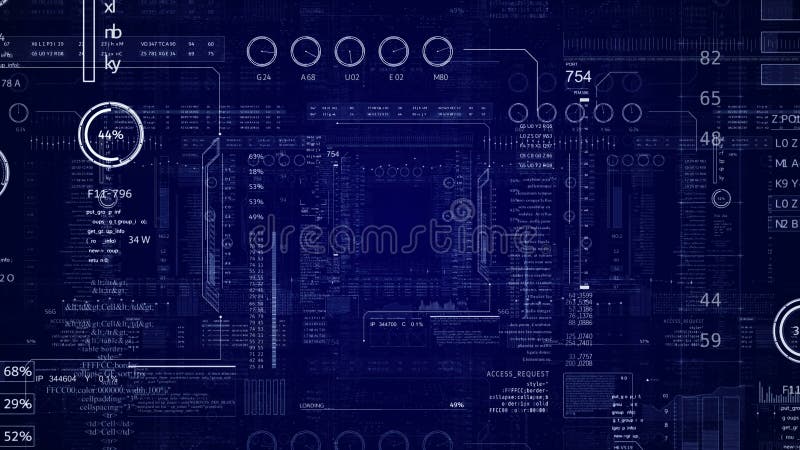 HUD Seamless Animated Texture.PNG Alpha.Looping Technological Data HUD ...