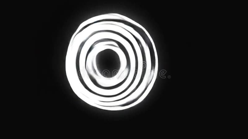 A Looping Loading Spinner Animation. White on a Black Background Stock ...