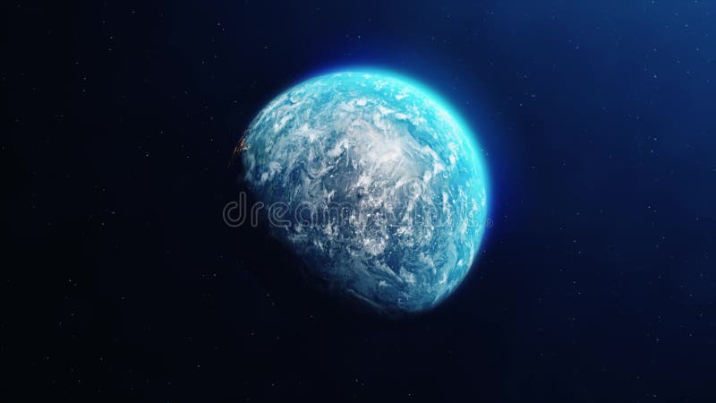 Earth`s Rotation Loop with Night Side City Lights Stock Footage - Video ...