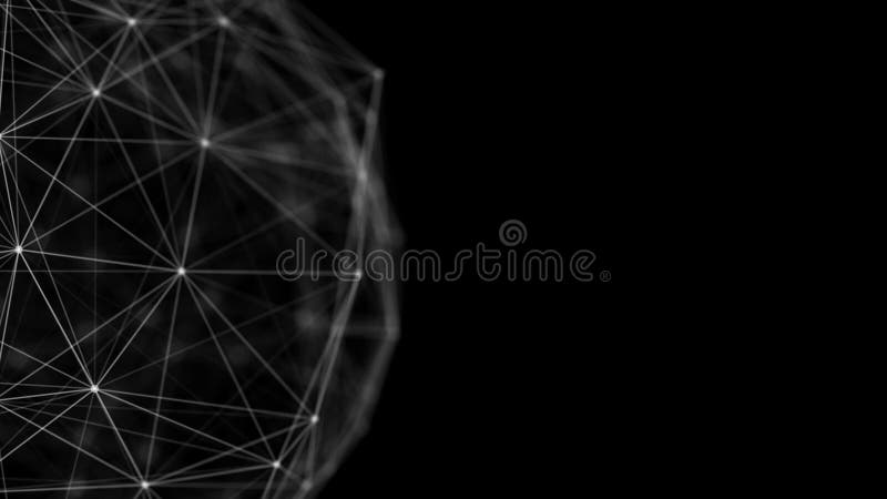 Looping Plexus Connections Background Stock Footage - Video of white ...