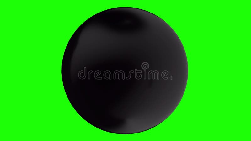 Looping Spinning Billiard 8-Ball on Green Screen - Seamless Animation ...