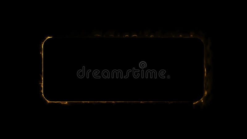 Looping Square Glowing Neon Frame Effect, Black Background. Stock Video ...