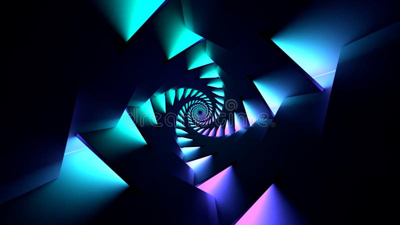 Looping Symmetrical Abstract Motion of Triangles on a Black Background ... Looping Symmetrical Abstract Motion of Triangles on a Black Background ...