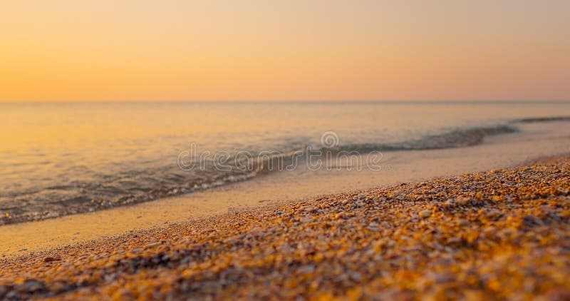 Looping Water Surface Texture at Sunset on the Beach the Black Sea ...