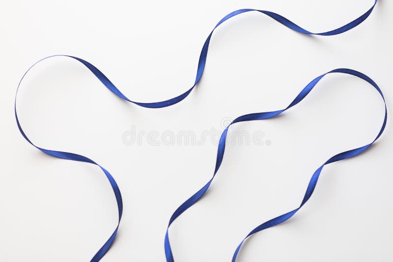 Loops of Blue Ribbon on Gray Text Place Stock Image - Image of ornate ...