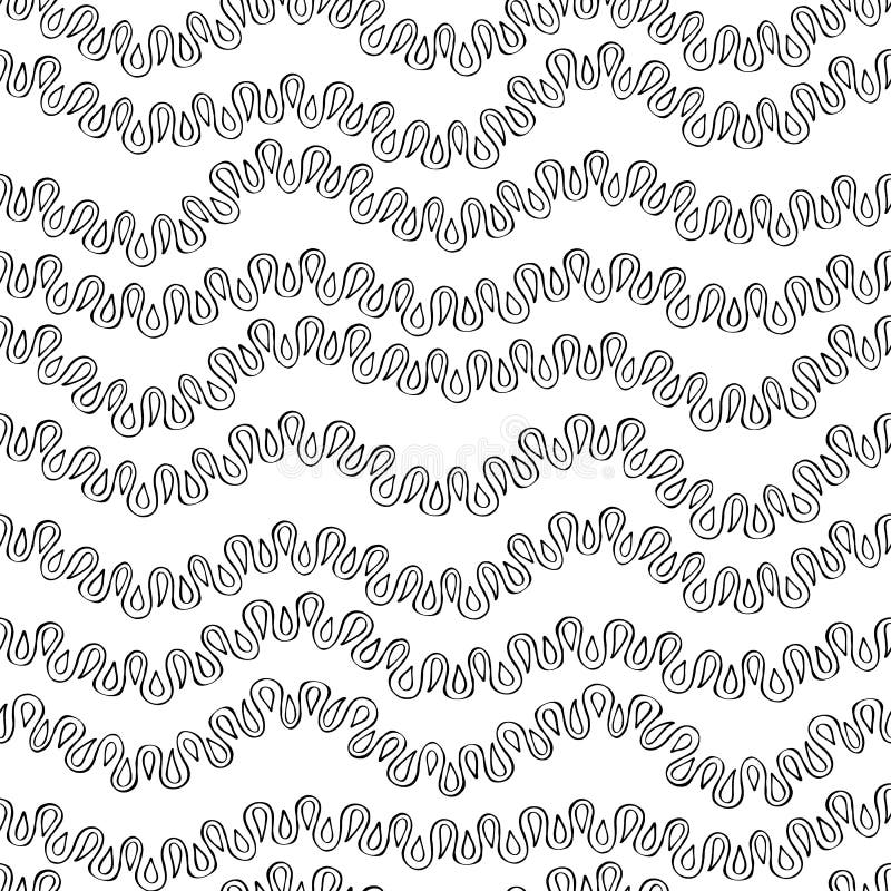 Loops and Drops Seamless Pattern. Stock Vector - Illustration of fabric ...