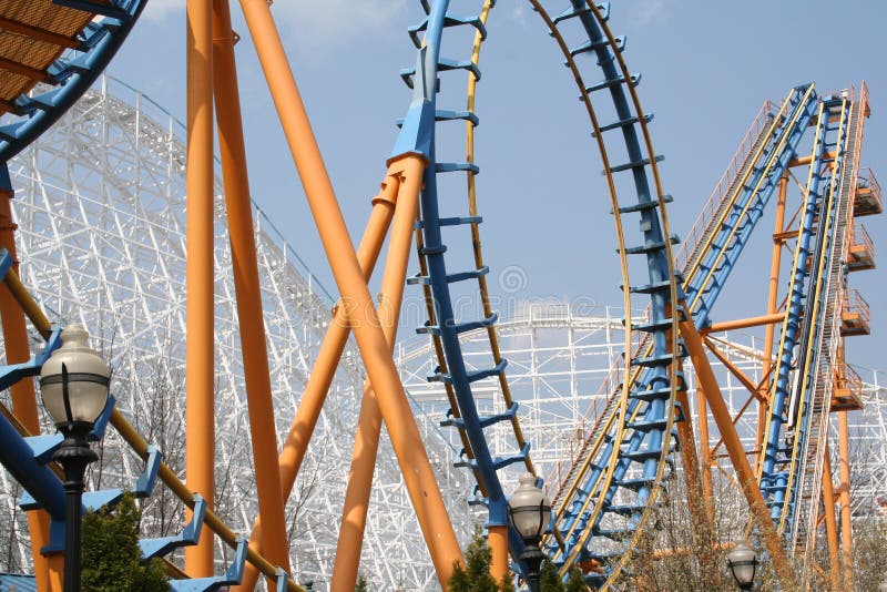 Loopy Roller Coaster stock photo. Image of ride, laughing - 686476