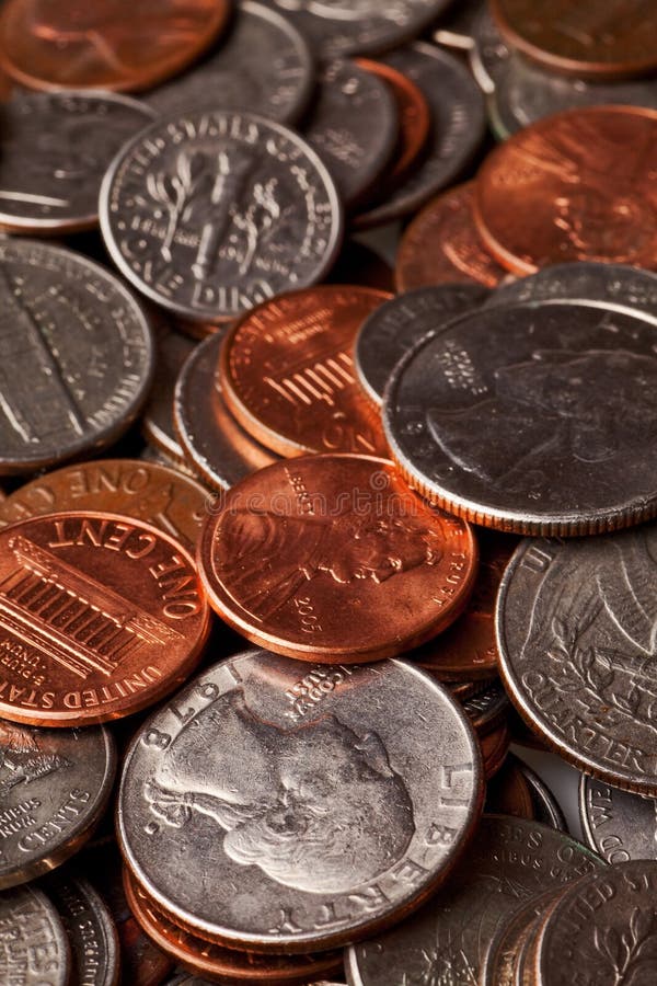 Loose change stock image. Image of penny, copper, financial - 10457875