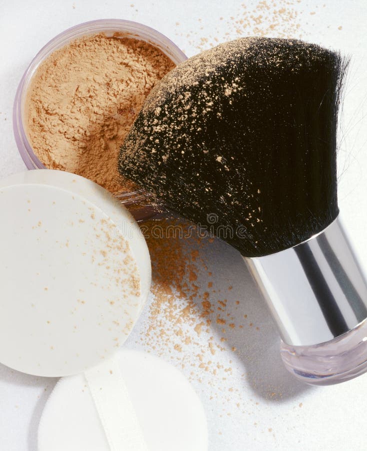 Loose face powder stock photo. Image of closeup, cosmetics - 33259222