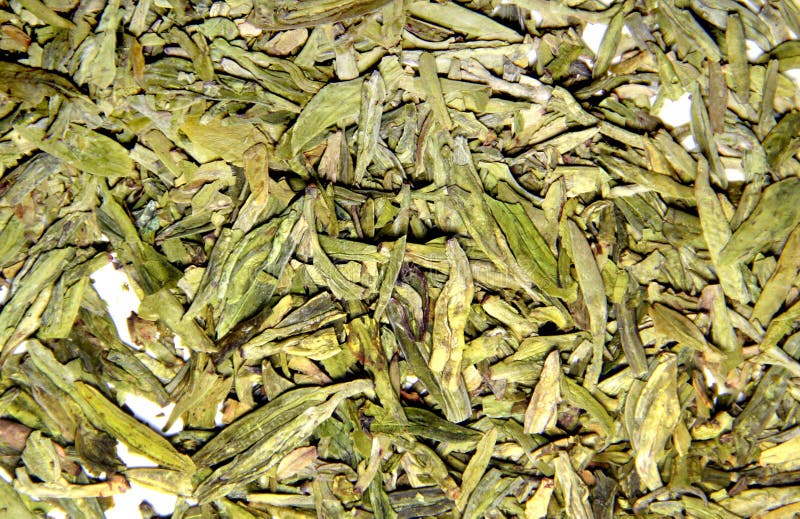 Loose green tea, macro stock image. Image of pile, china - 180919265