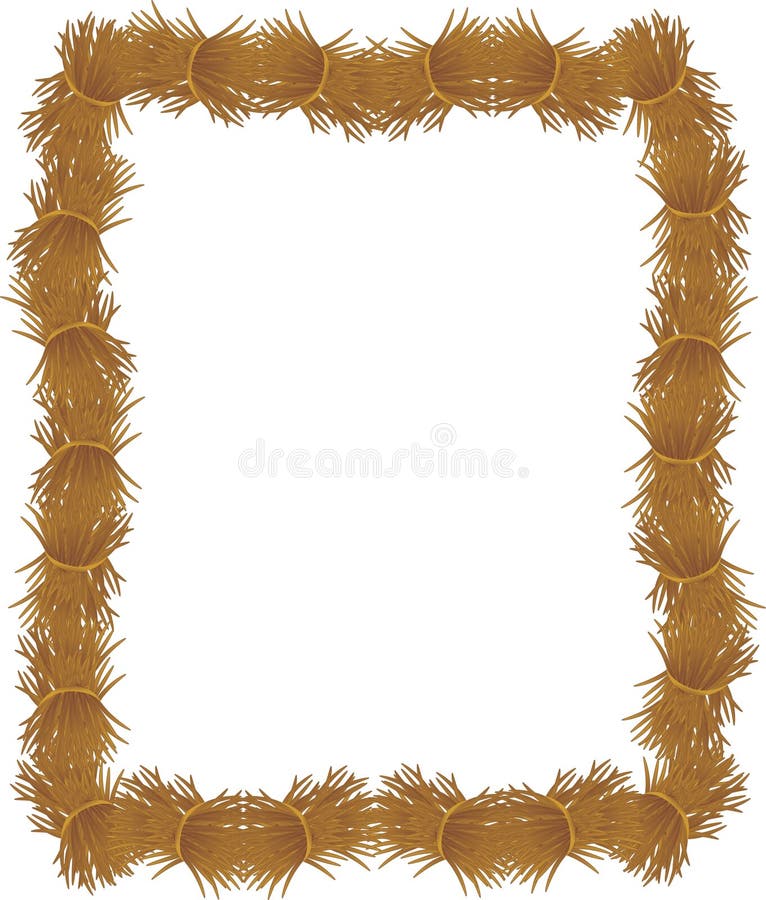 Loose hay bales frame stock vector. Illustration of haystack - 8728595