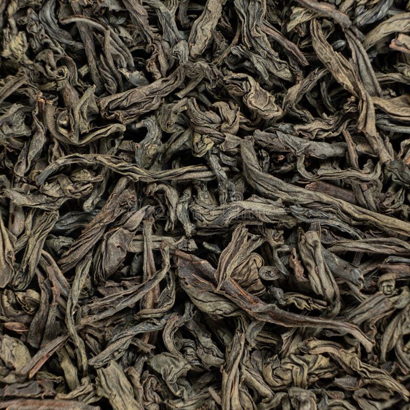 Loose Leaf Black Tea, Macro Texture Top View Stock Image - Image of ...