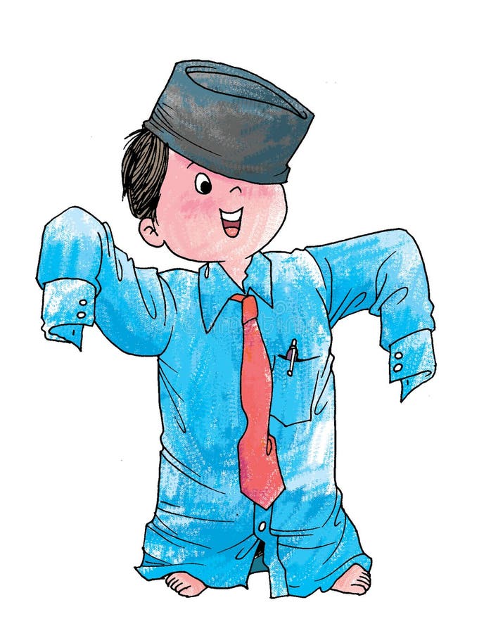 Loose shirt stock illustration. Illustration of wear, mimic - 9256144