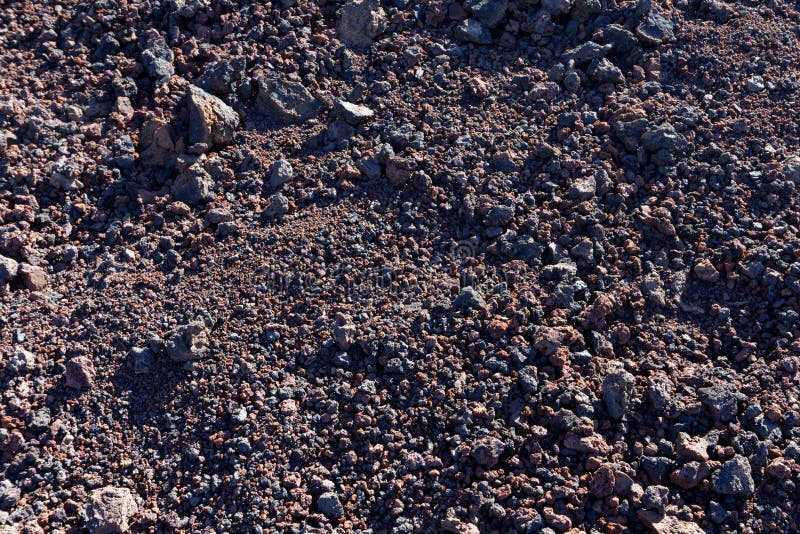 Loose Stones from Volcanic Rock Stock Photo - Image of education ...