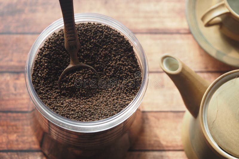 Loose Tea in a Container on Table Stock Photo - Image of mindfulness ...
